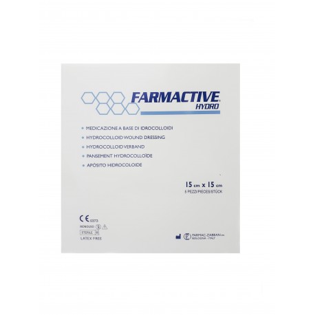 Pansament cu hidrocoloid 15 x15 cm, 5 bc/pachet, FARMACTIVE HYDRO